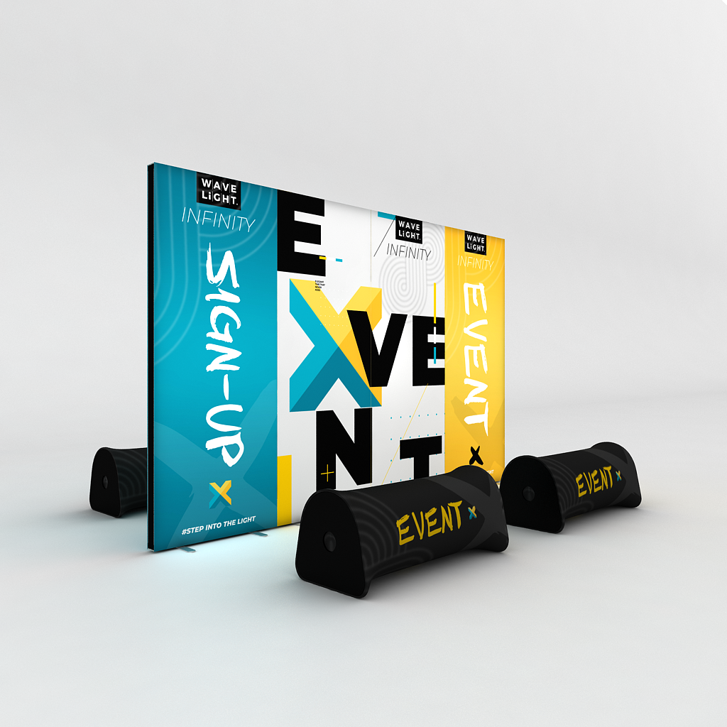 WaveLight® Infinity LED Light Box Display Stands for Events – BrandStand UK
